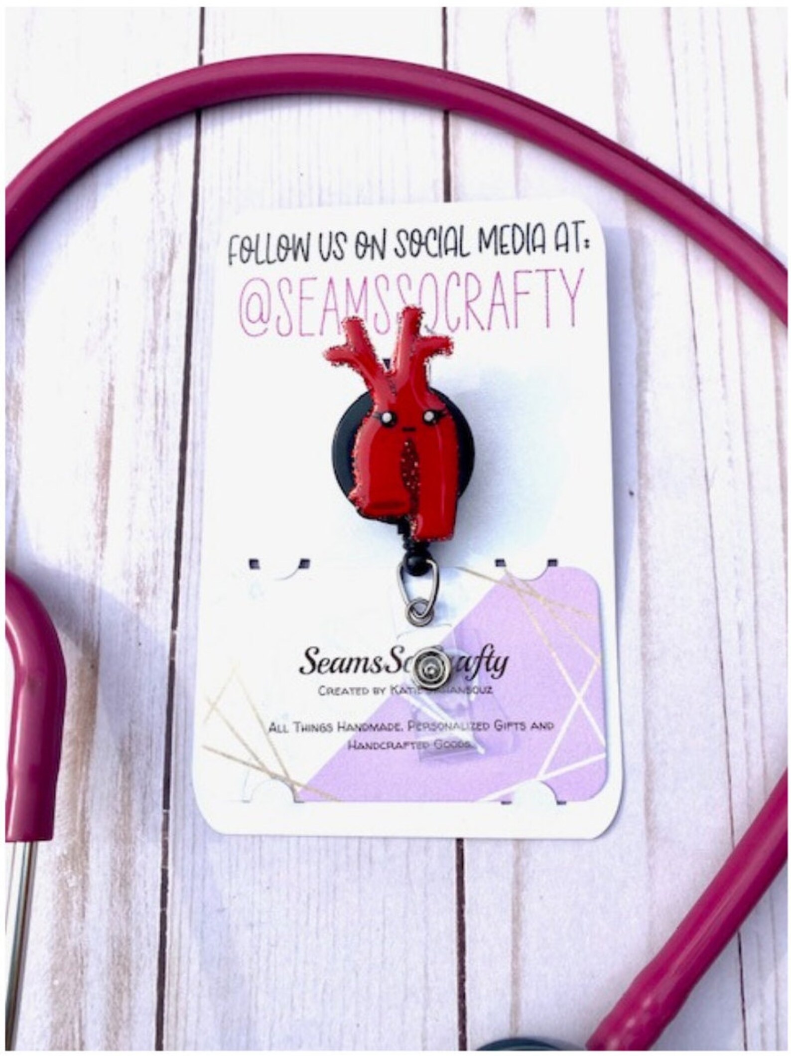 Anatomy Badge Reels Work Badges Custom Badge Reel Aorta - Etsy