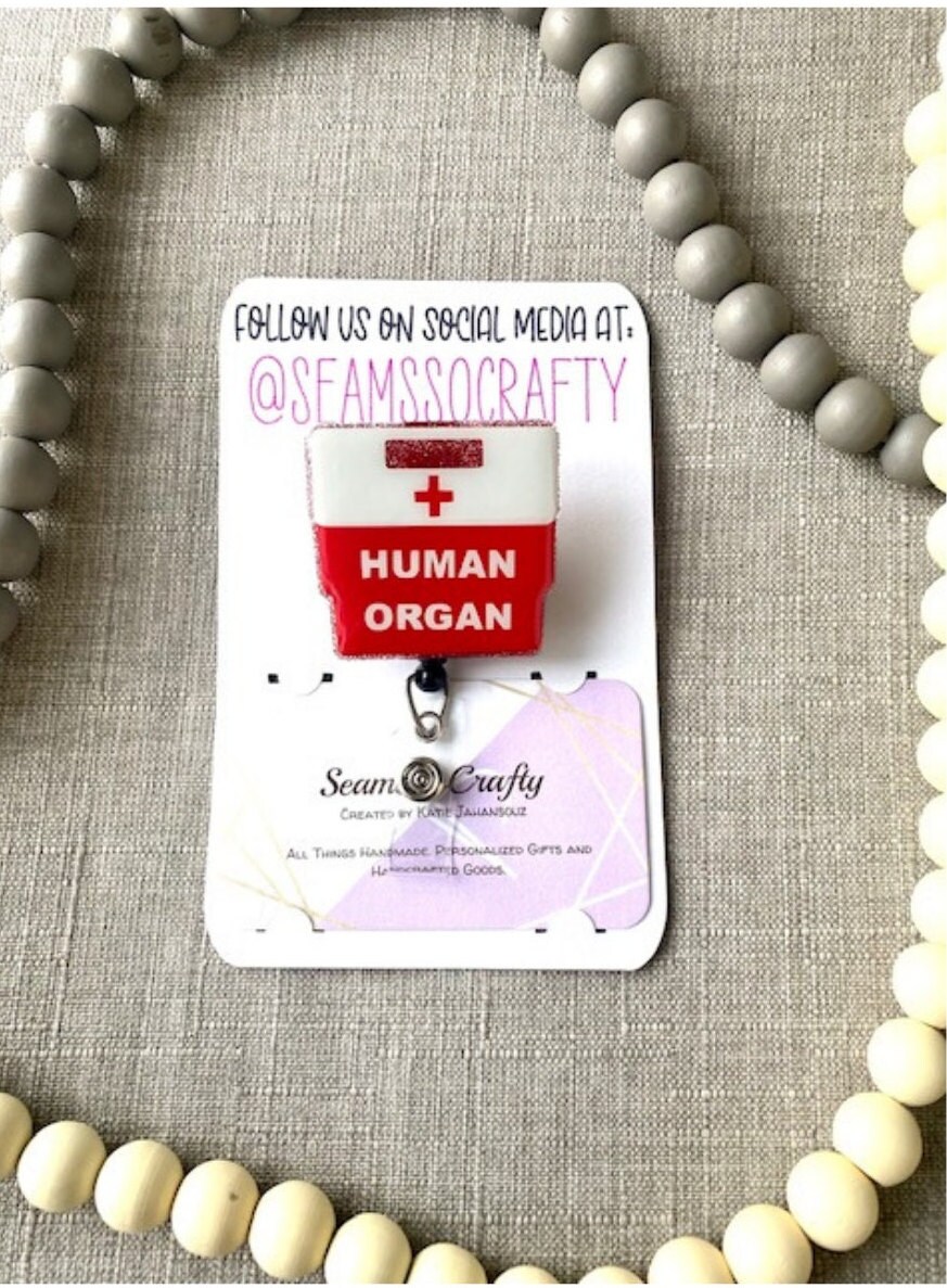 Anatomy Badge Reels | Work Badges | Custom Badge Reel | Transplant ...
