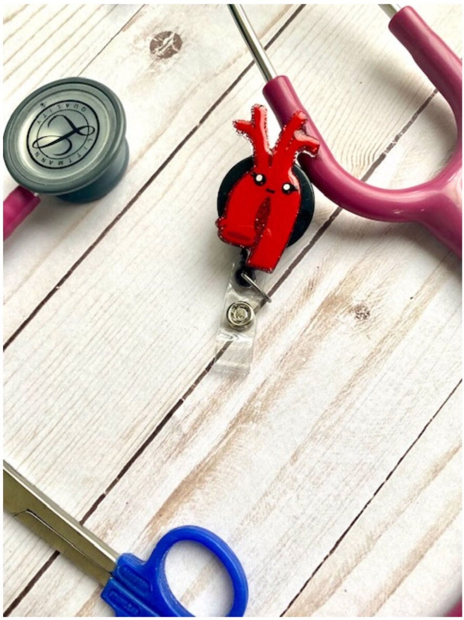 Anatomy Badge Reels Work Badges Custom Badge Reel Aorta - Etsy