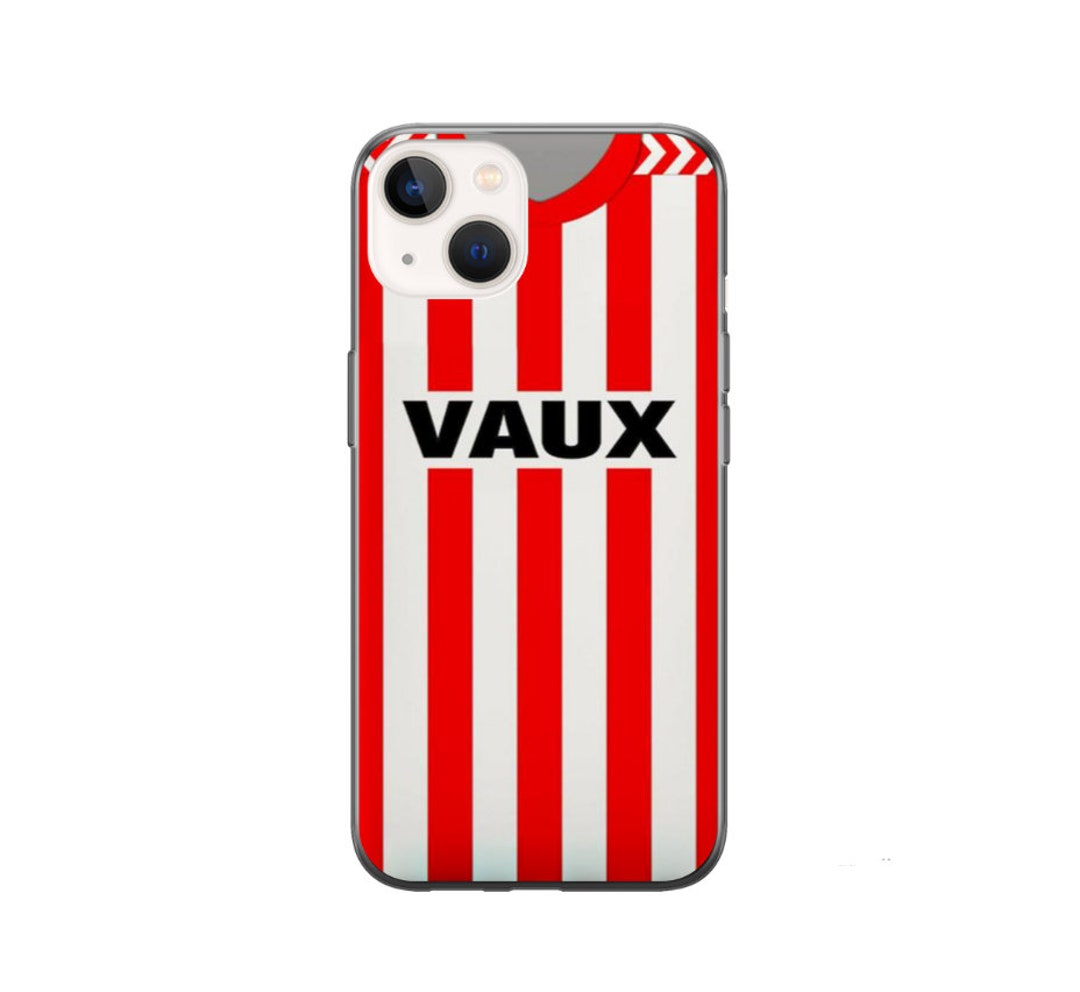 Sunderland Retro Football Shirt Premium Protective Hard Rubber Silicone ...