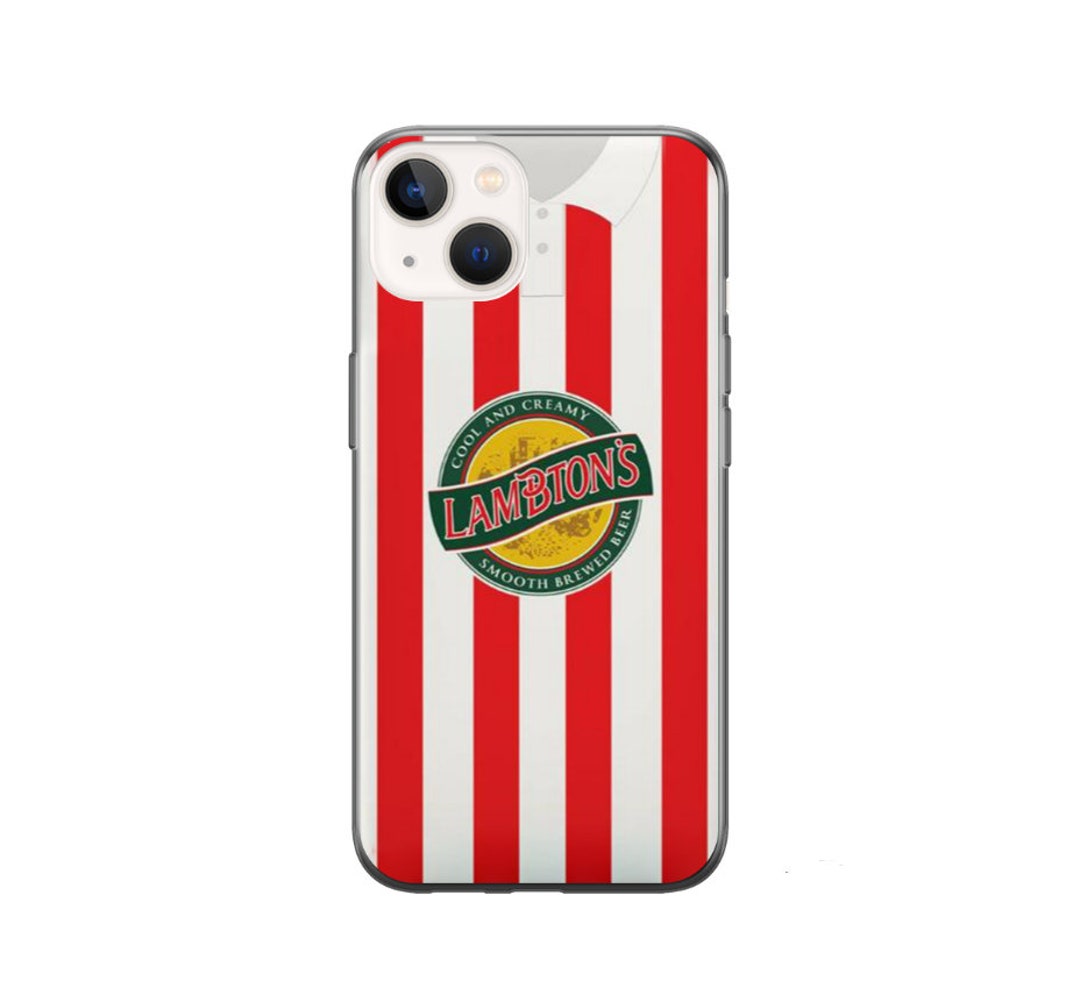 Sunderland Retro Football Shirt Premium Protective Hard Rubber Silicone ...