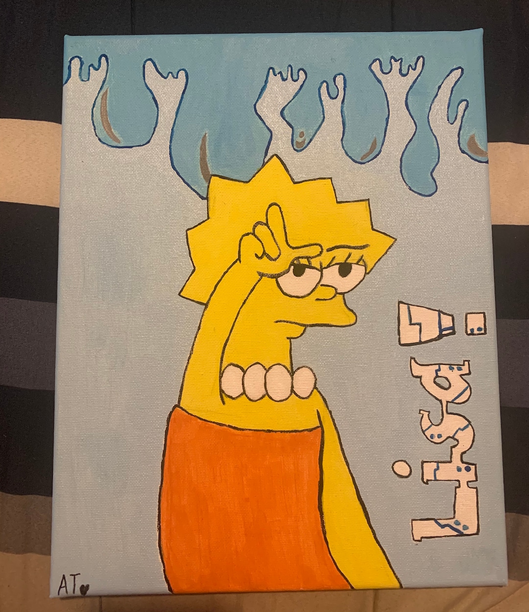 Lisa Simpson "loser" Painting - Etsy