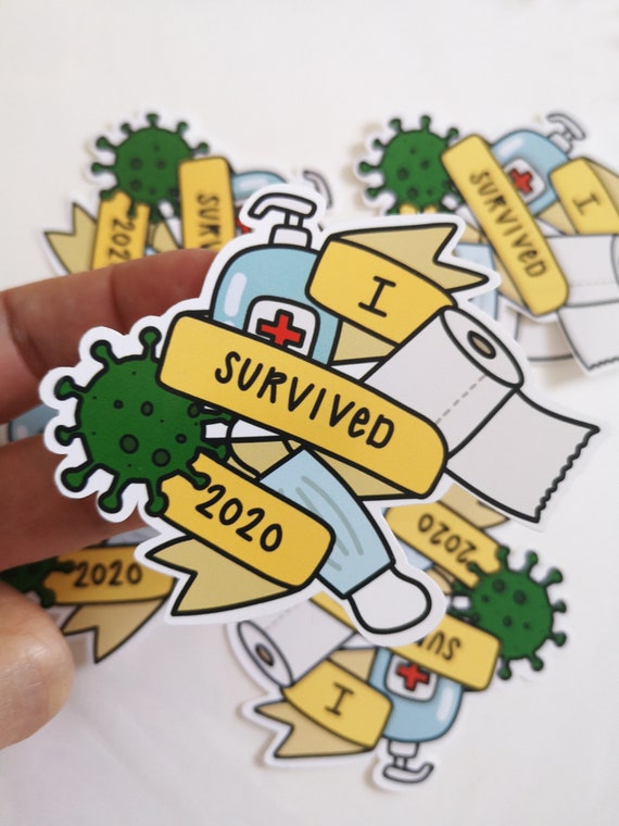 I Survived 2020 Vinyl Sticker Laptop Stickers Vinyl | Etsy