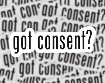 Consent Sticker - Etsy UK