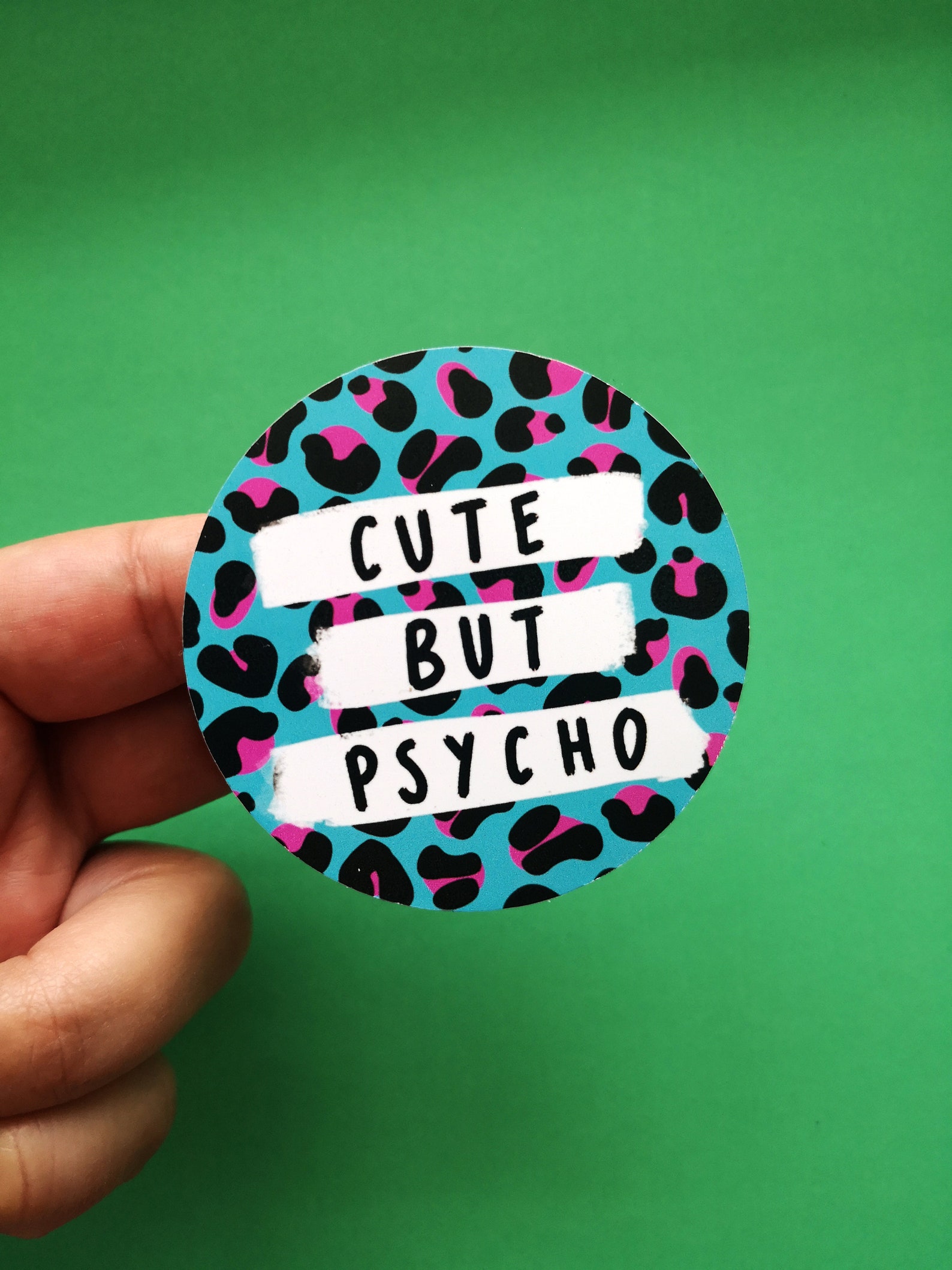 Cute but Psycho Vinyl Sticker Laptop Stickers Vinyl | Etsy