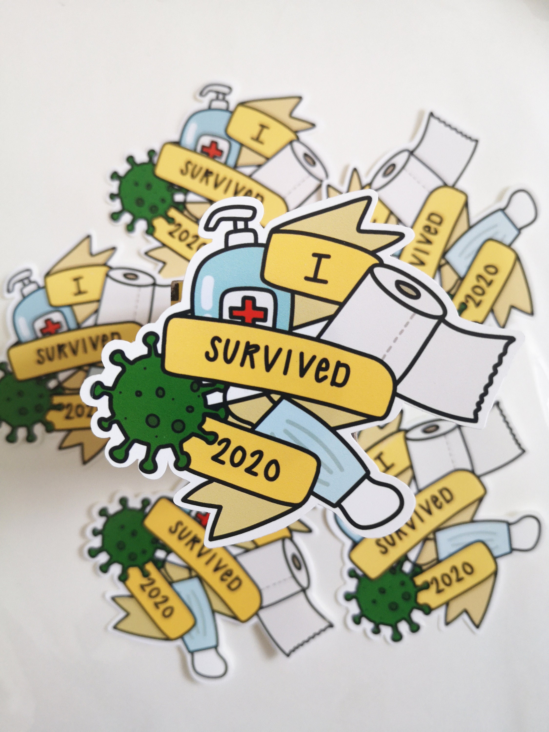 I Survived 2020 Vinyl Sticker Laptop Stickers Vinyl | Etsy