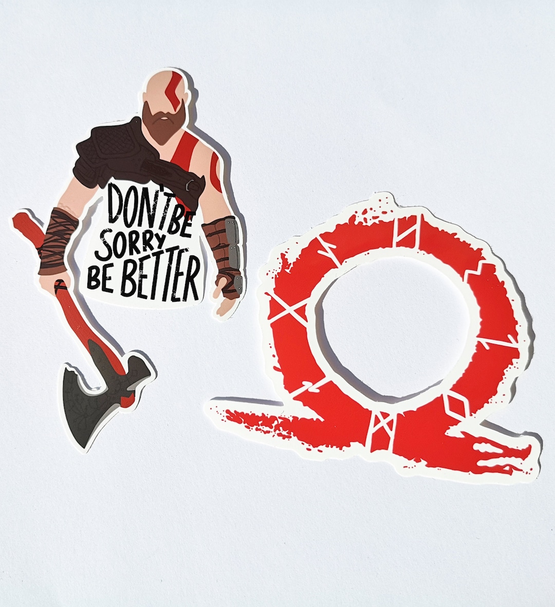 God of War Vinyl Sticker Pack Gamer Stickers Kratos Sticker Don't Be ...