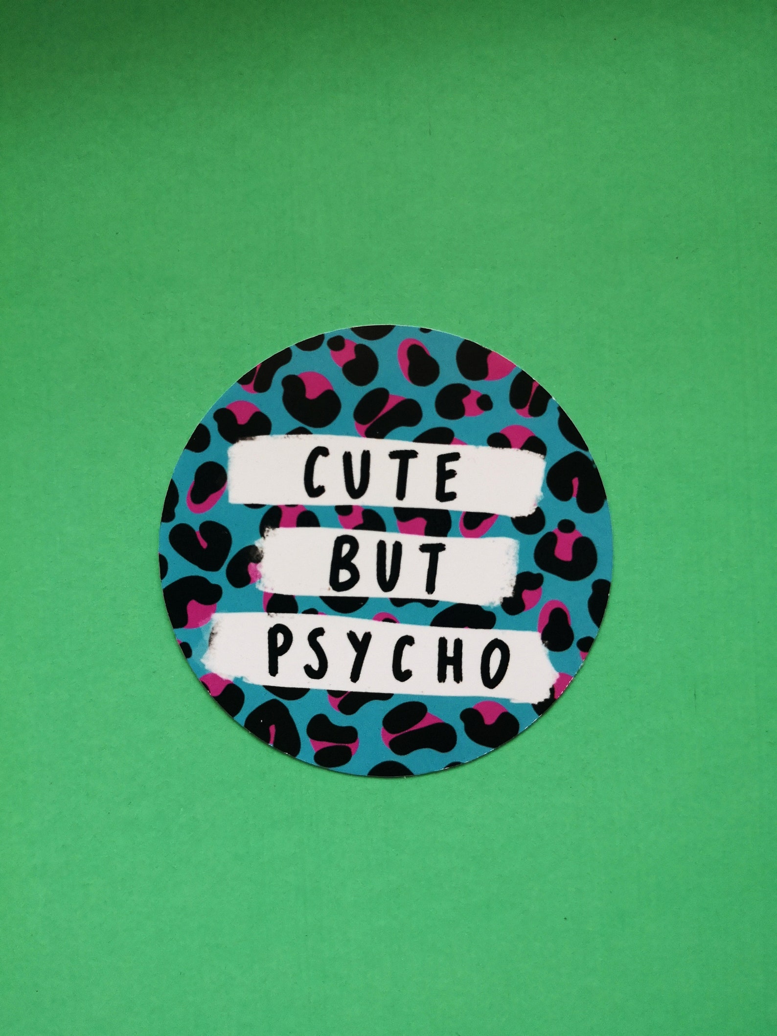 Cute but Psycho Vinyl Sticker Laptop Stickers Vinyl - Etsy