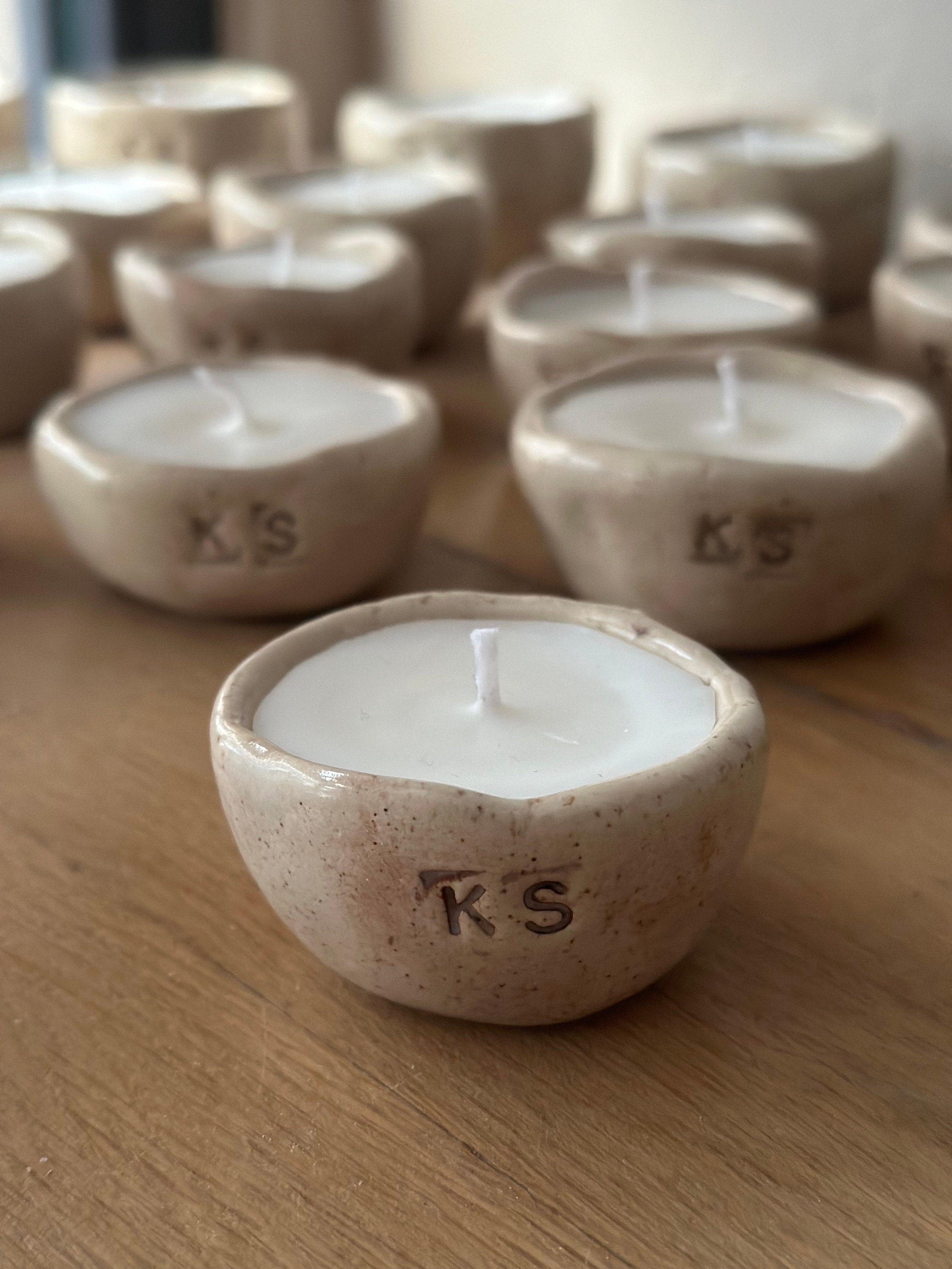 Custom Wedding Gift: Handcrafted Ceramic Candle Holdepersonalized ...