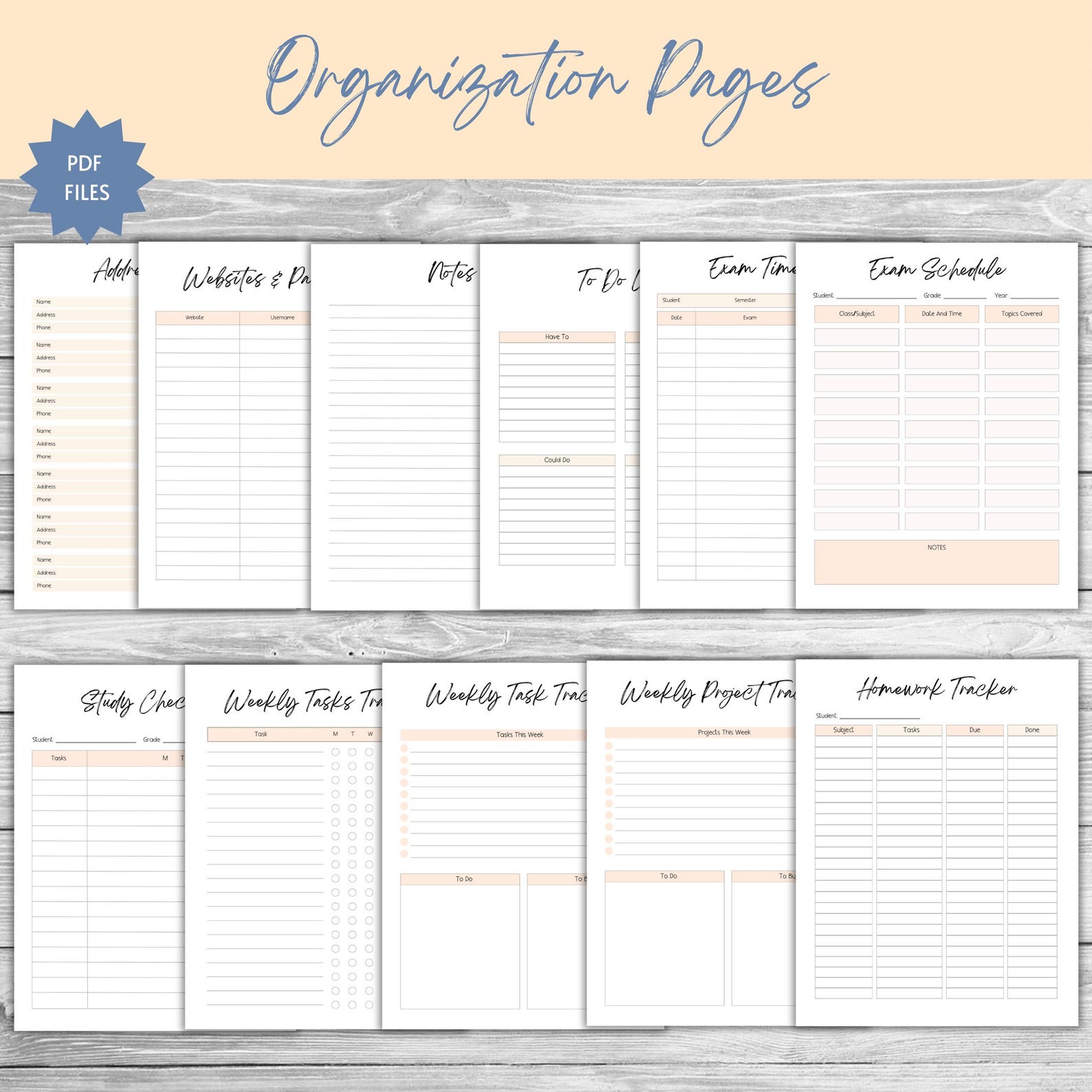 PRINTABLE Homeschool Planner | Undated | Floral Design | PDF | Digital ...
