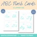 PRINTABLE ABC Alphabet Cursive Flash Cards | Kids | A-Z | Homeschool ...