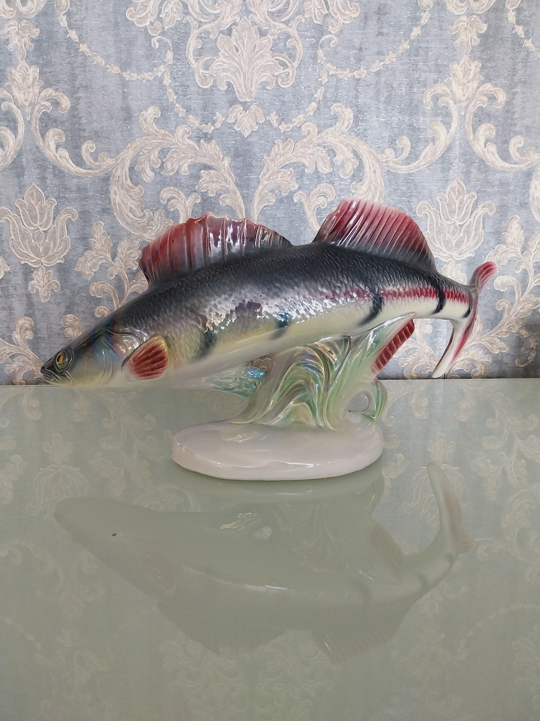 Jema Holland Zander Fish 359 Figurine Sculpture Ornament Lustre Ware ...