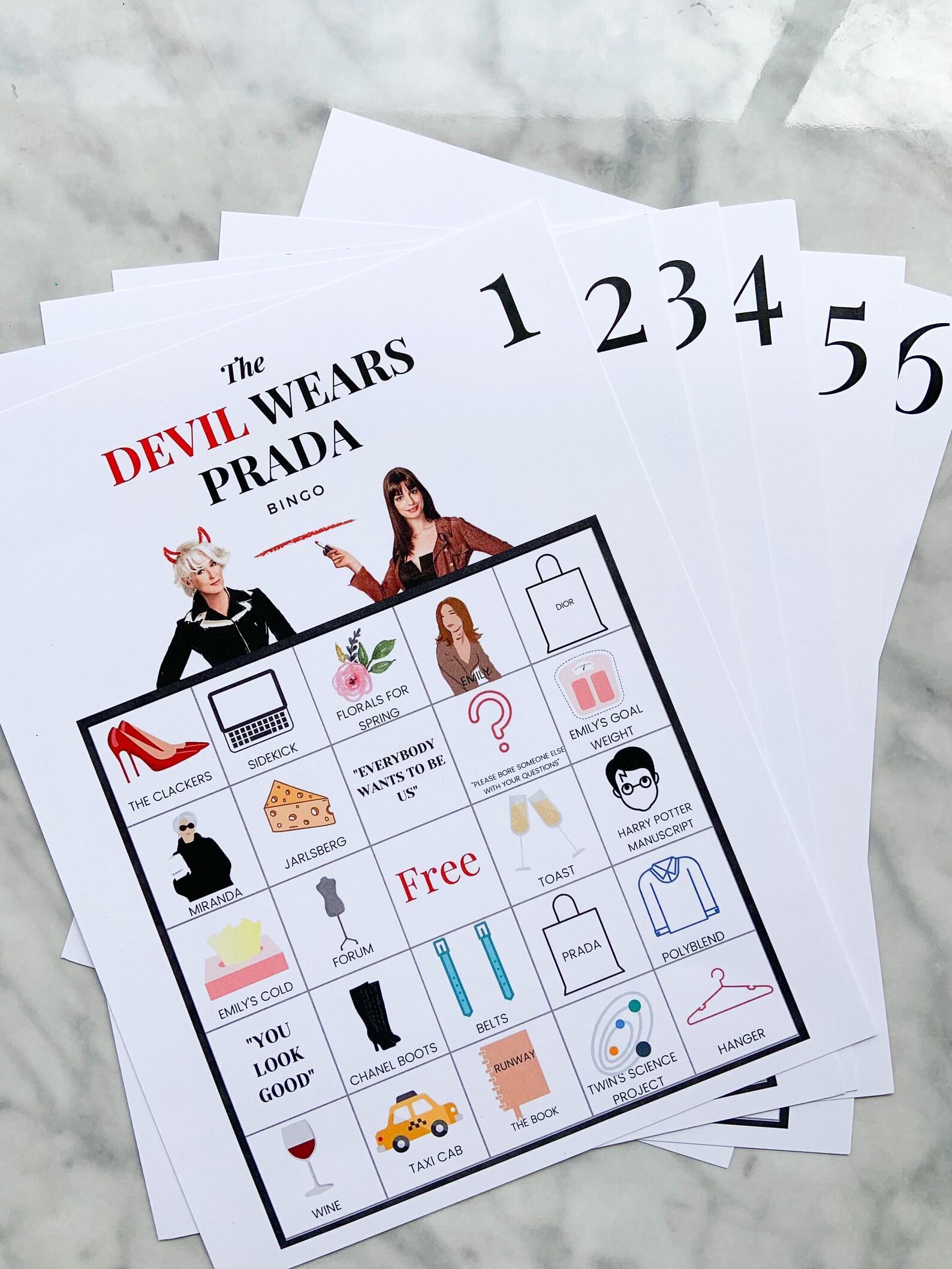 Devil Wears Prada Bingo Set Printable Game - Etsy