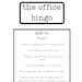 The Office Bingo Set | Printable Game - Etsy