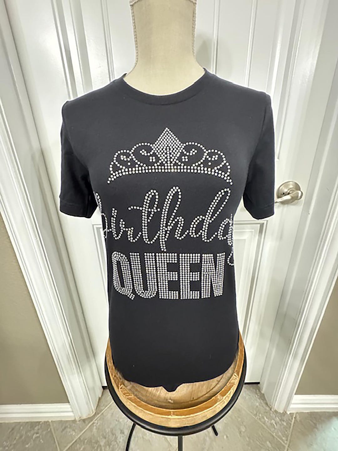 Birthday Queen Sparkling Crystal Rhinestone T-shirt - Etsy