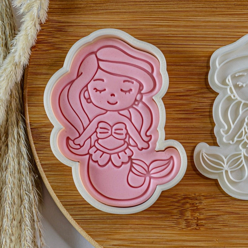 Mermaid Cookie and Stamp - Etsy