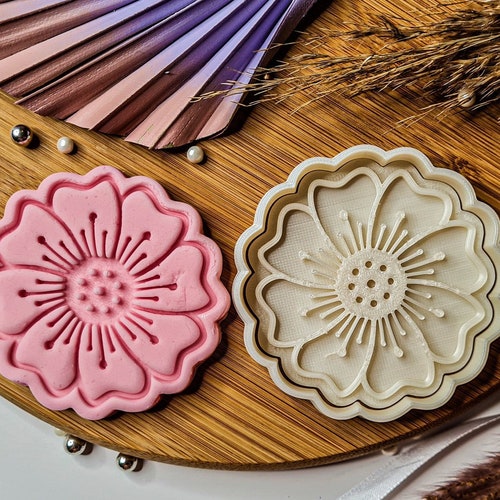 Hibiscus Flower Cookie Cutter Stamp - Etsy