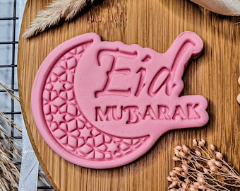 Eid Mubarak Cookie Stamp and Cutter. Eid Mubarak Fondant Icing - Etsy UK