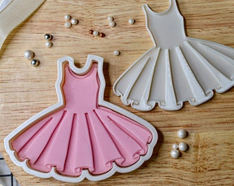 Tutu and Dress Cookie Cutter Fondant Cutter Multiple Sizes guideline ...