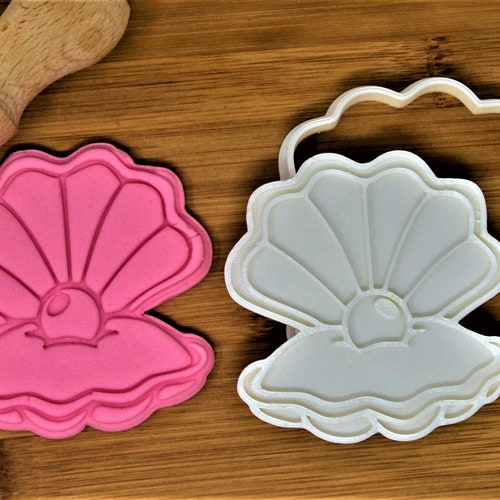 Seashell Cookie Cutter Stamp - Etsy