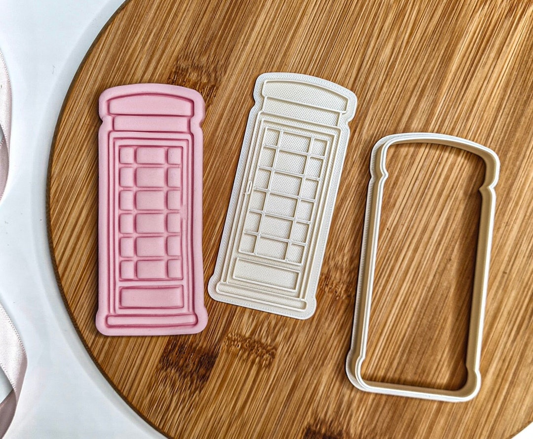 Telephone Box Cookie Cutter + Stamp - Etsy