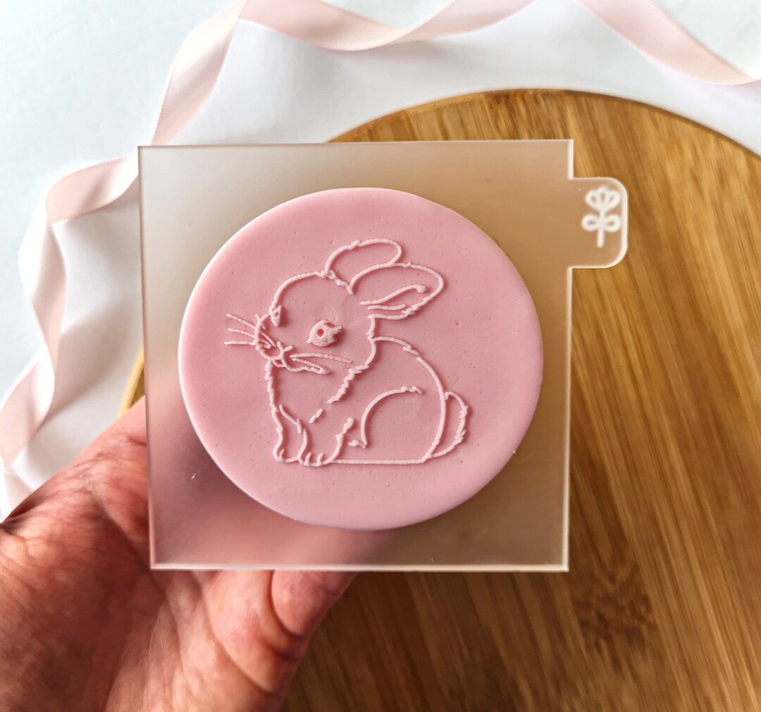 Bunny Raised Cookie Embosser - Etsy
