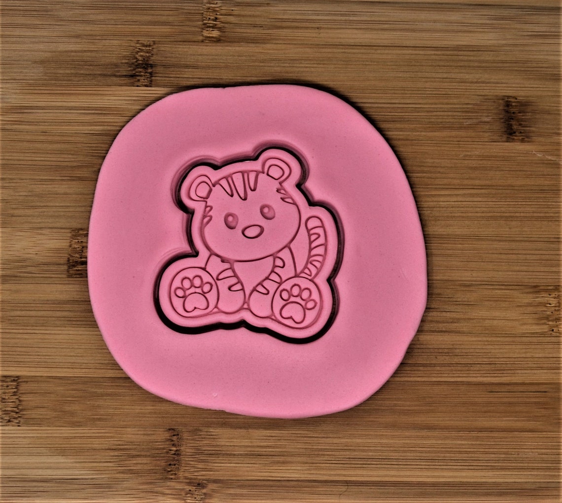 Tiger Cookie Cutter Stamp | Etsy