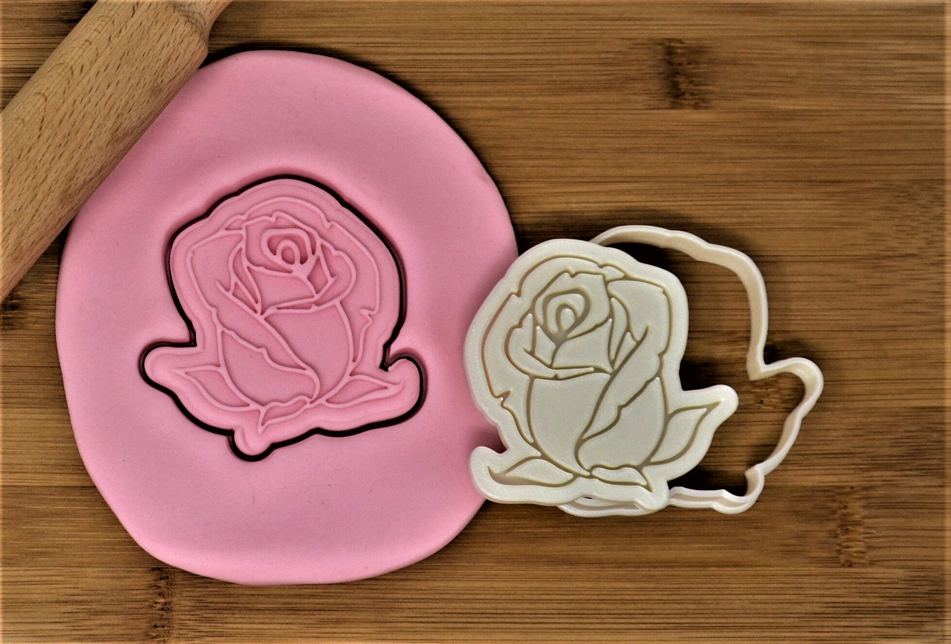 Rose Cookie Cutter Stamp/debosser - Etsy