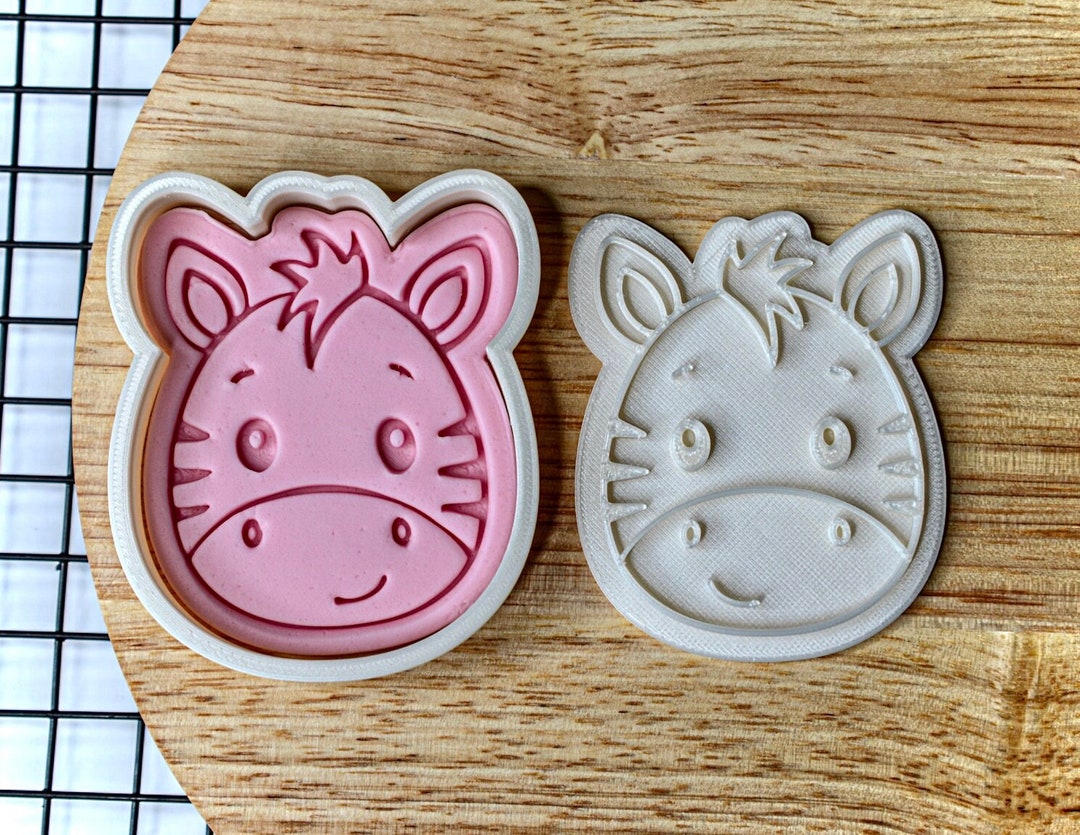 Zebra Cookie Cutter + Stamp - Etsy