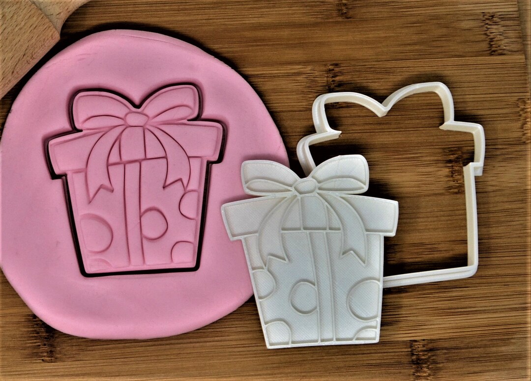 Christmas / Birthday Present Cookie Cutter + Stamp - Etsy