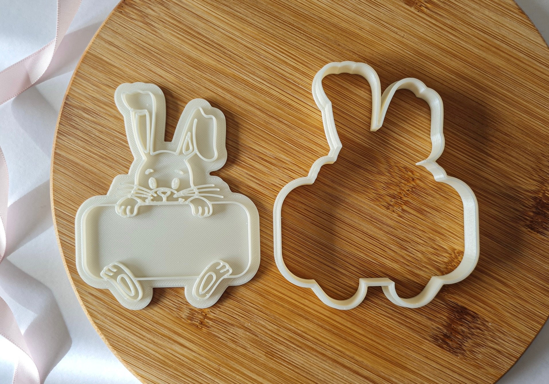Bunny Plaque Cookie Cutter + Stamp - Etsy
