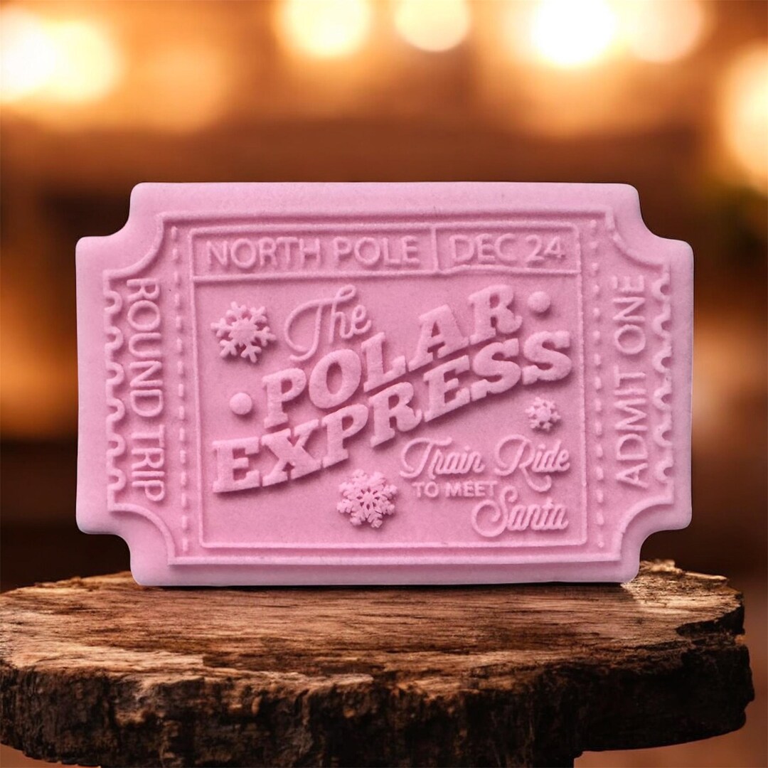 Christmas Polar Express Ticket Fondant Reverse Embosser + Cutter - Etsy