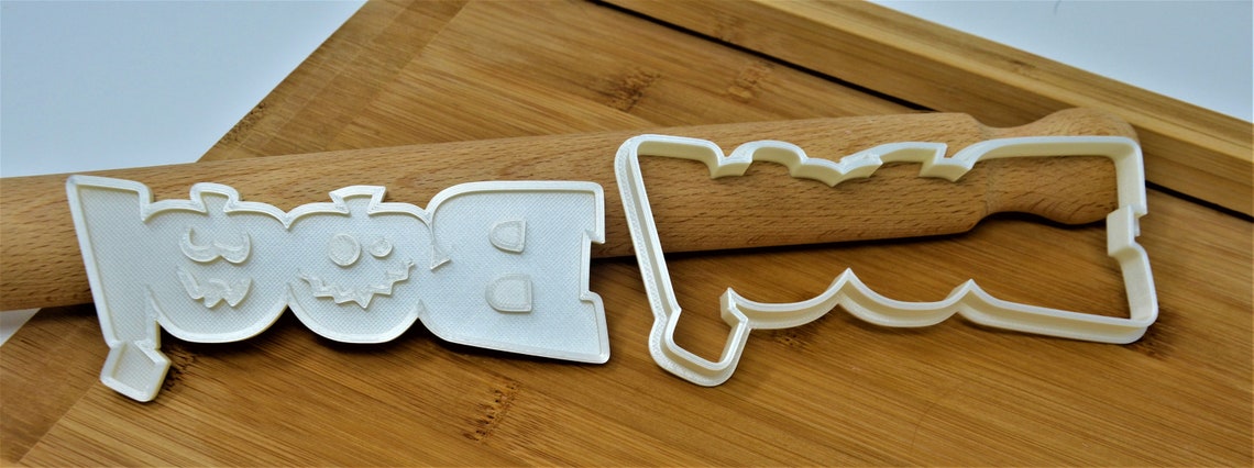 Halloween Boo Cookie Cutter + Stamp - Etsy