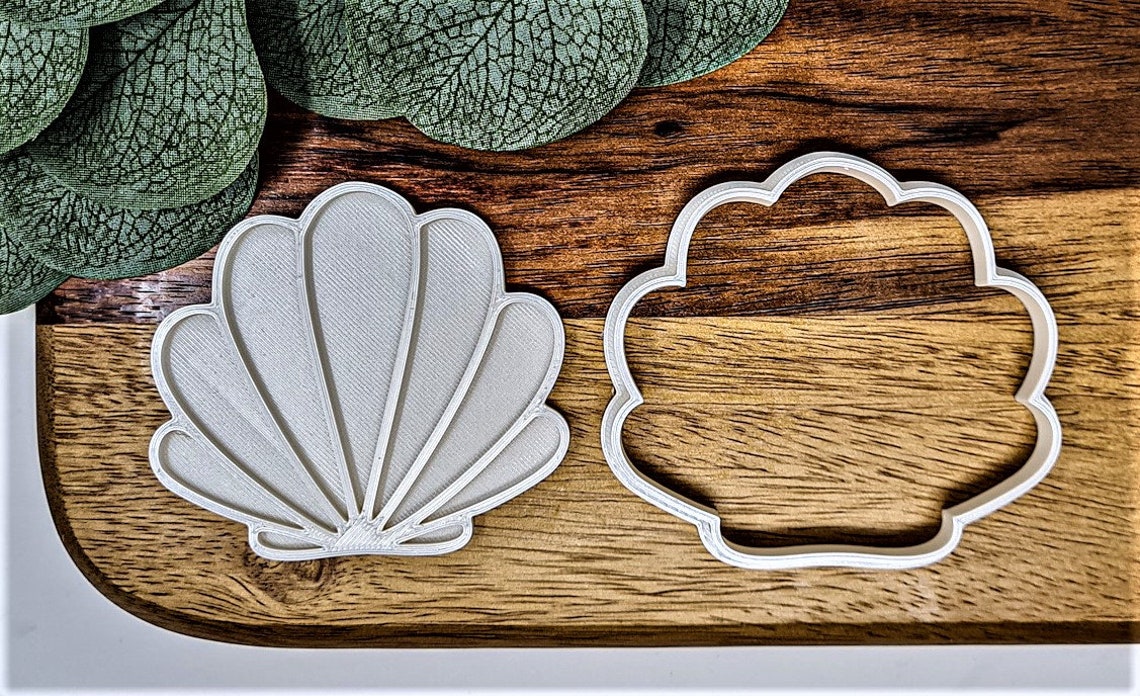 Seashell Cookie Cutter Stamp | Etsy