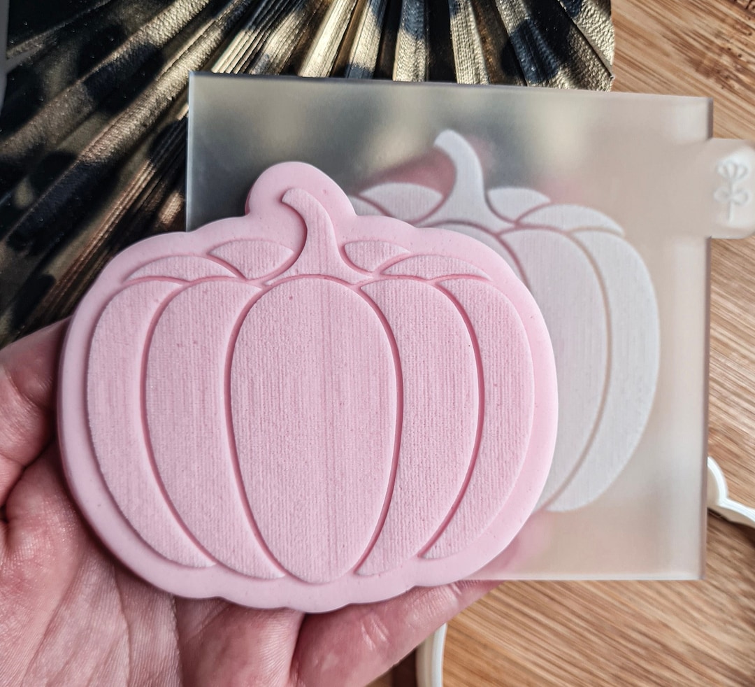 Halloween Pumpkin Cookie Cutter + Embosser - Etsy