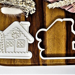 Gingerbread House Cookie Cutter + Stamp - Etsy
