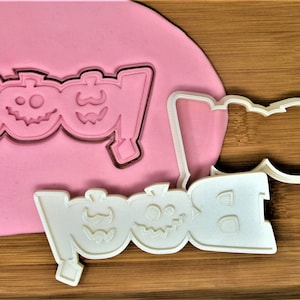 Halloween Boo Cookie Cutter + Stamp - Etsy