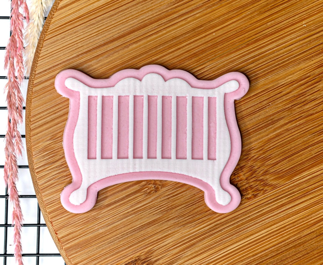 Baby Crib Cookie Cutter + Embosser - Etsy