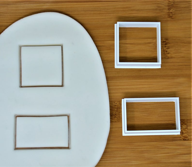 Square and Rectangular Cookie Cutters - Etsy
