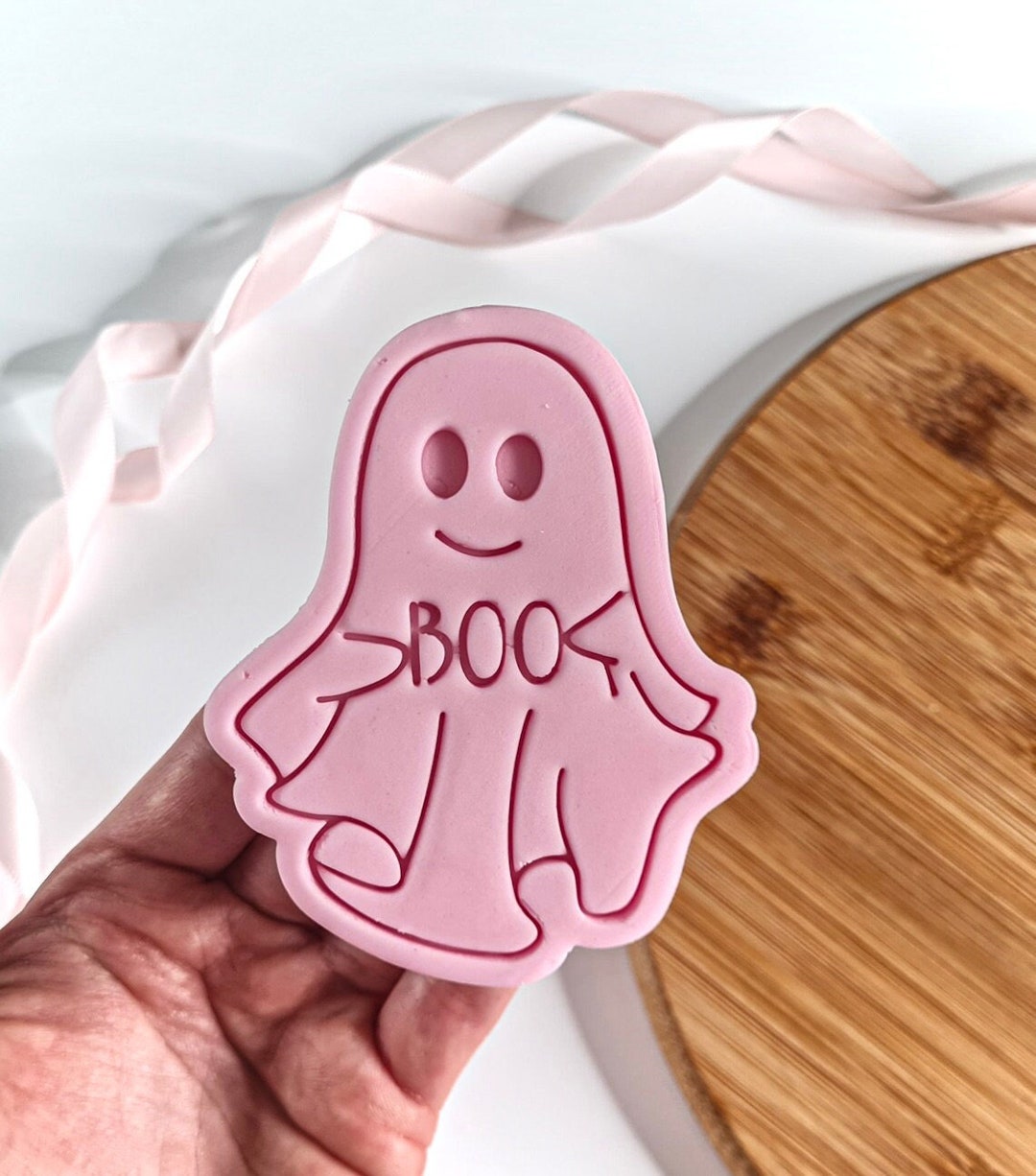 Halloween Ghost Boo Cookie Cutter Stamp Etsy