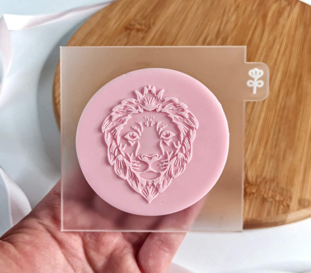 Lion Head Fondant Cookie Embosser - Etsy