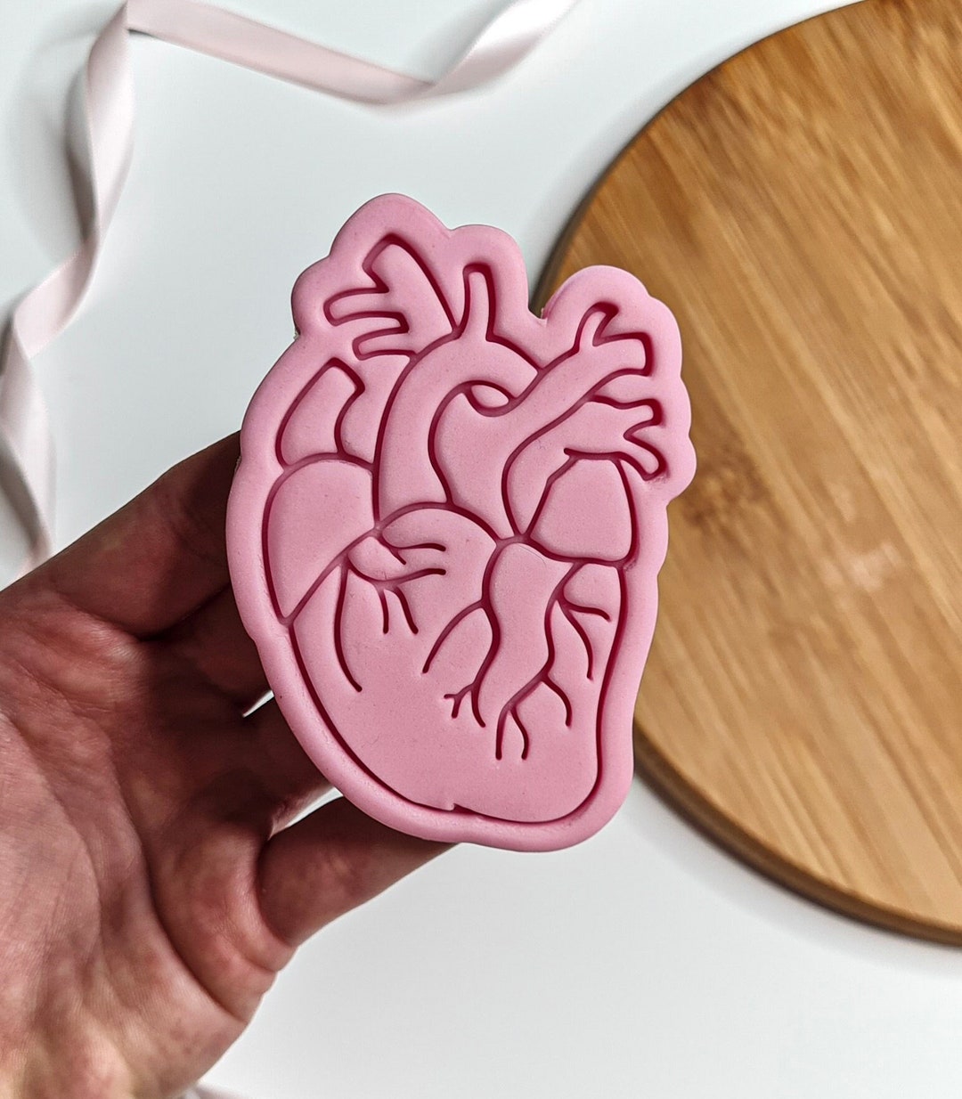 Anatomical Heart Cookie Cutter + Stamp - Etsy