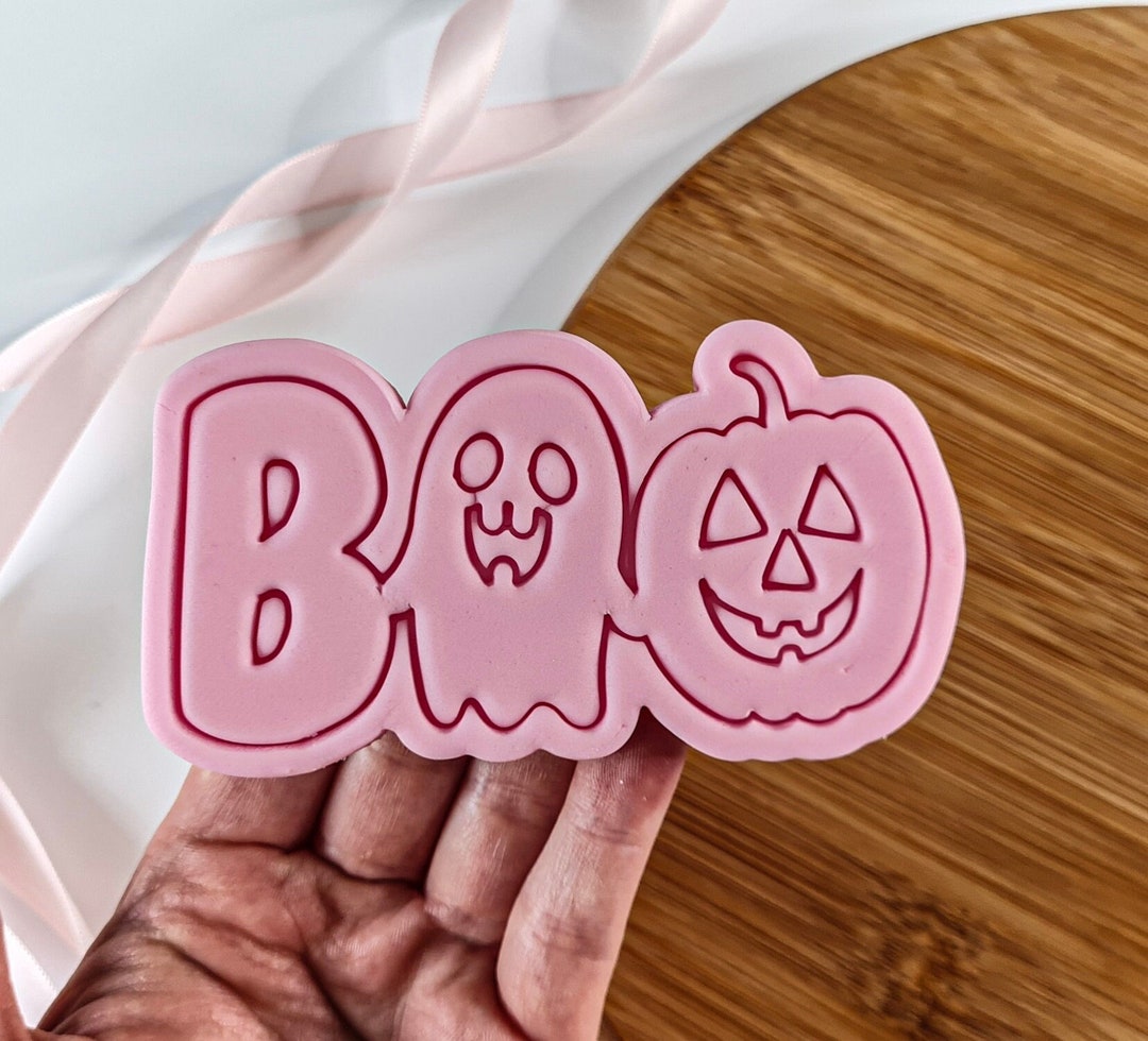 Halloween Boo Cookie Cutter + Stamp - Etsy UK