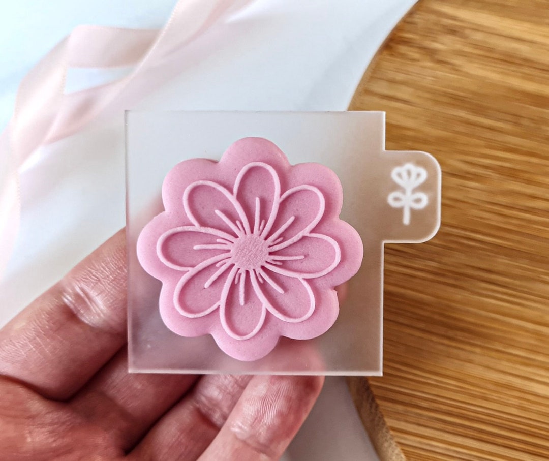 Mini Flower Cookie Cutter & Embosser - Etsy