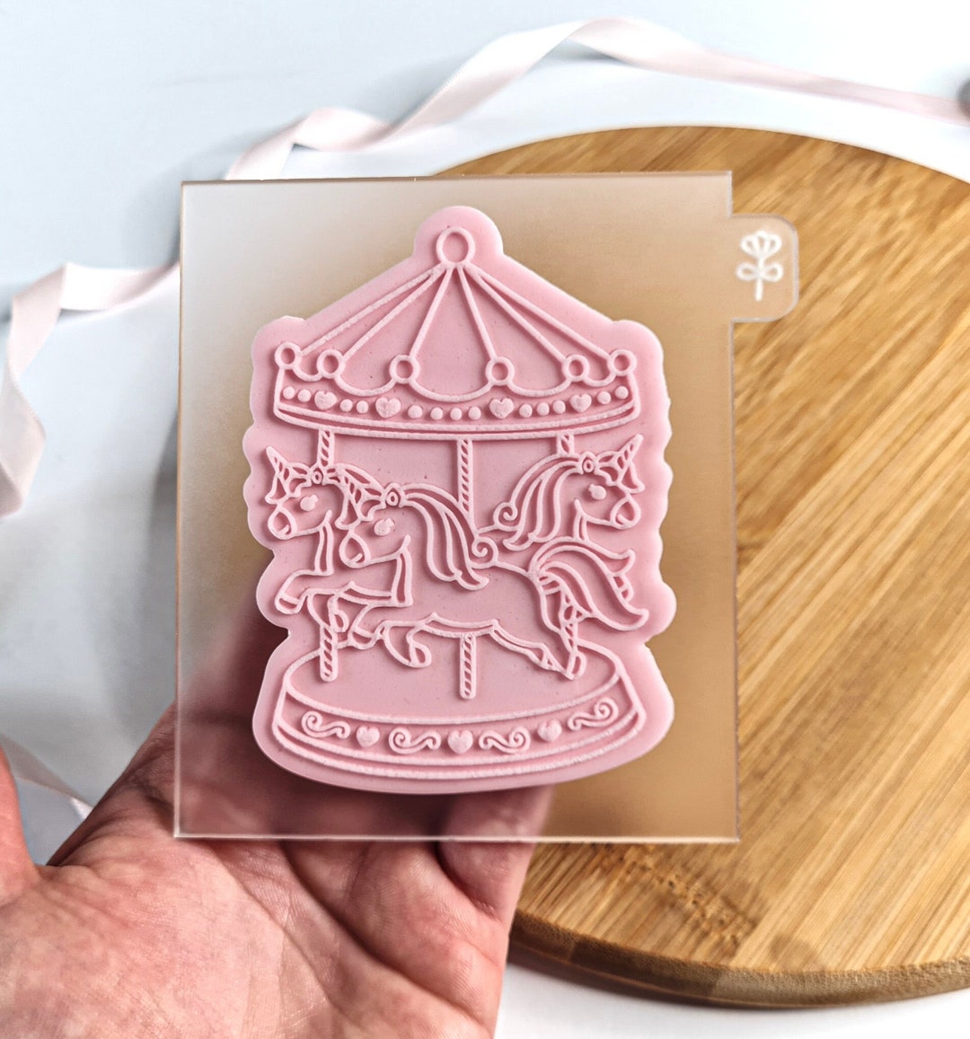 Unicorn Carousel Cookie Cutter + Embosser - Etsy