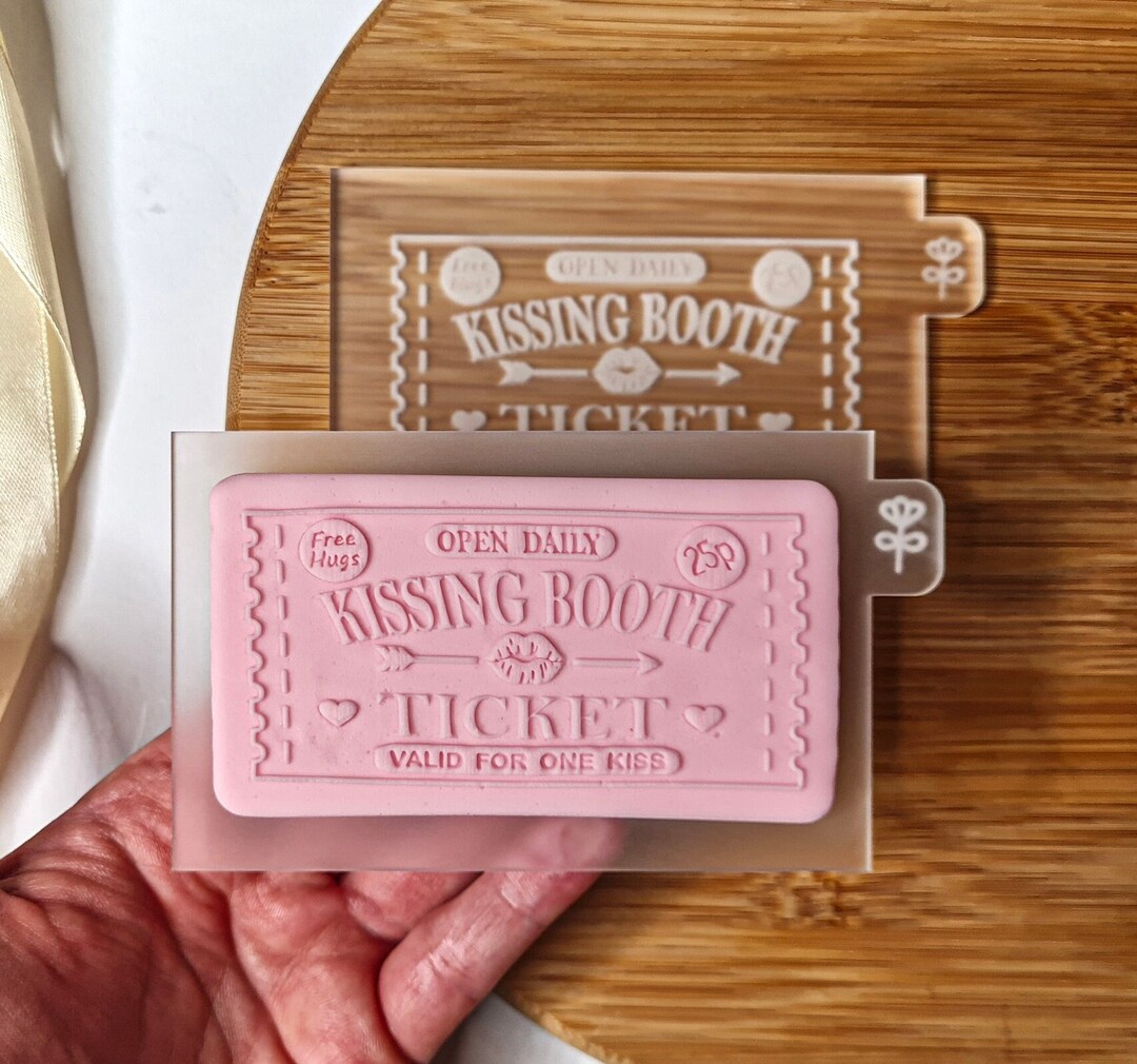 Kissing Booth Ticket Cookie Cutter + Embosser - Etsy