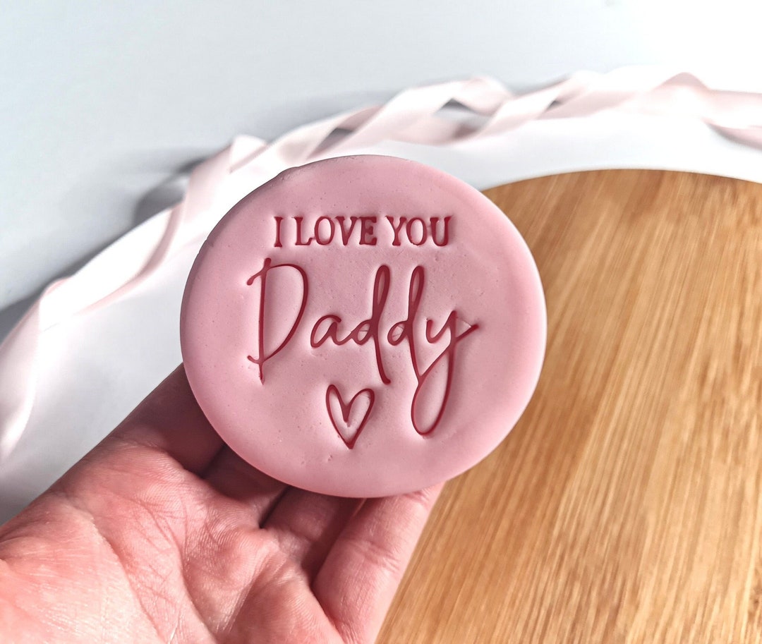 I Love You Daddy Cookie Stamp - Etsy
