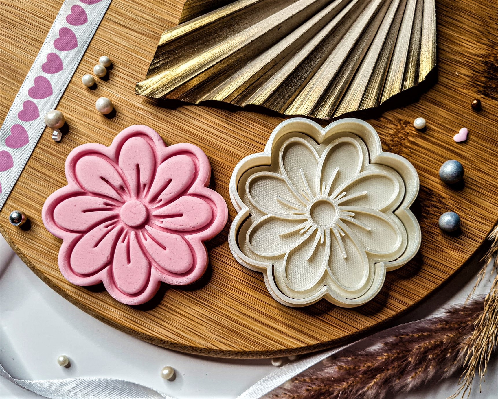 Flower Cookie Cutter Stamp | Etsy