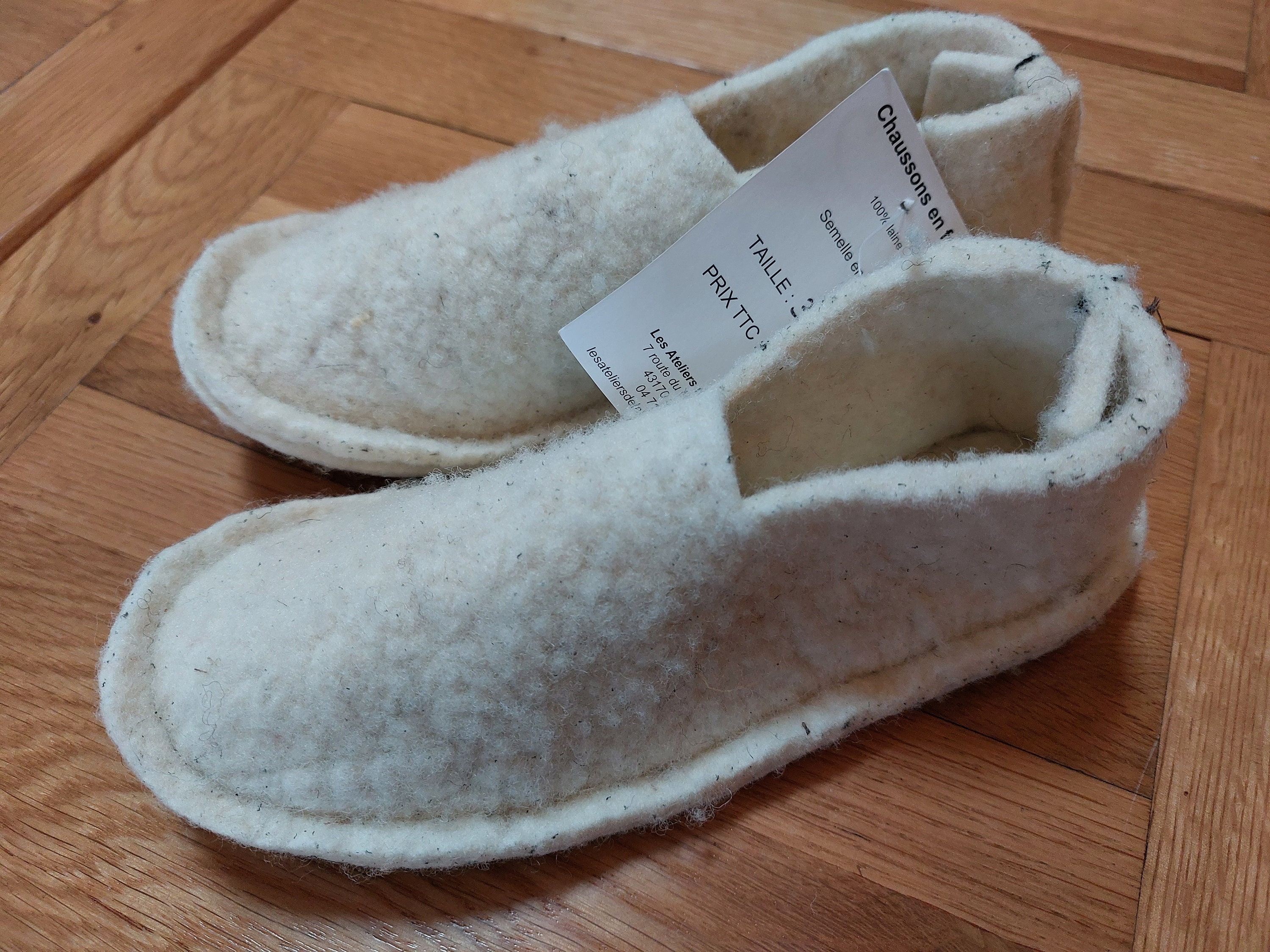 Chaussons En Laine Laine Feutrée Wool Slippers - Etsy