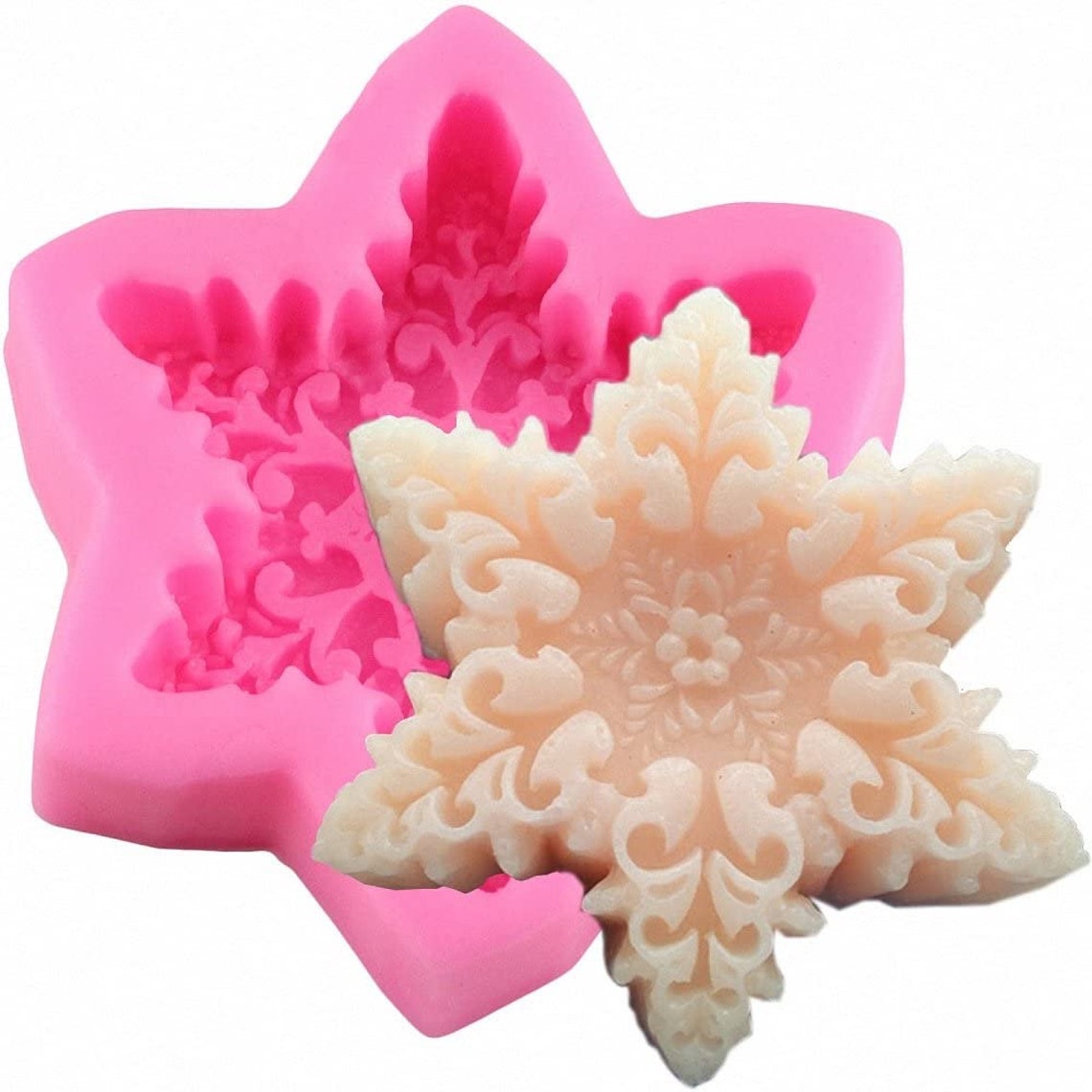 Christmas Snowflake Shaped Silicone Mold for Chocolate Candy - Etsy